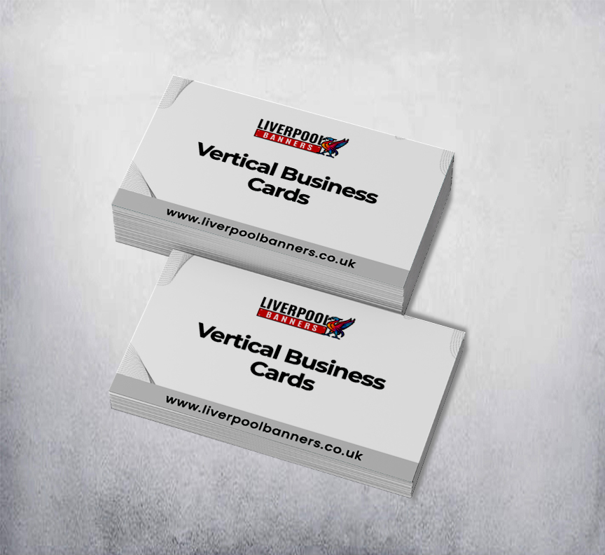 Vertical Business Cards Same Day & Next Day Delivery Liverpool